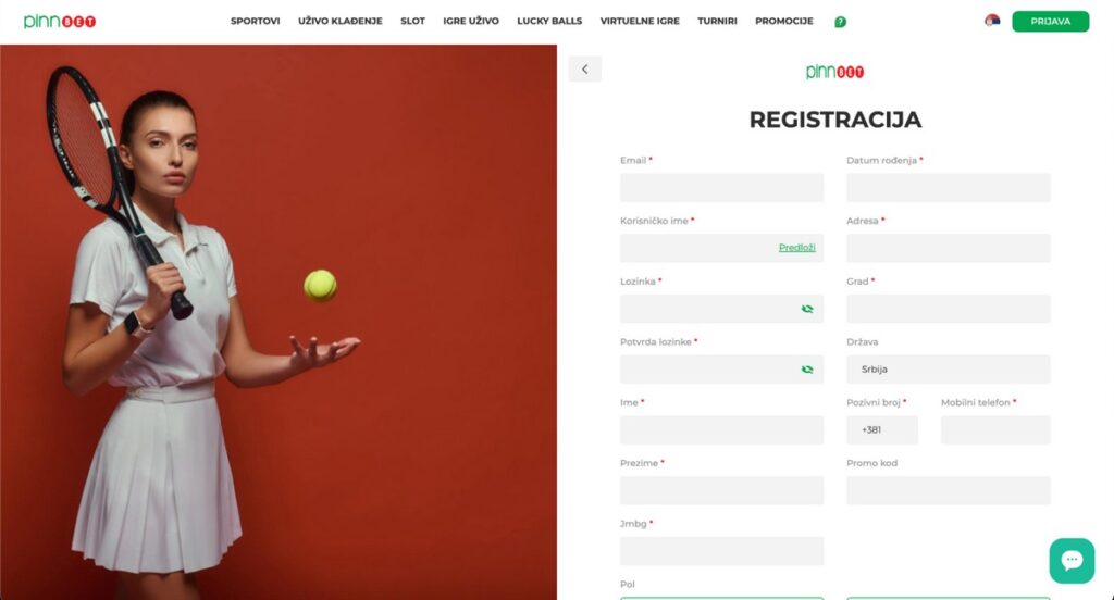 Postupak Registracije Na PinnBet - Korisnički Nalog I Prijavite Se